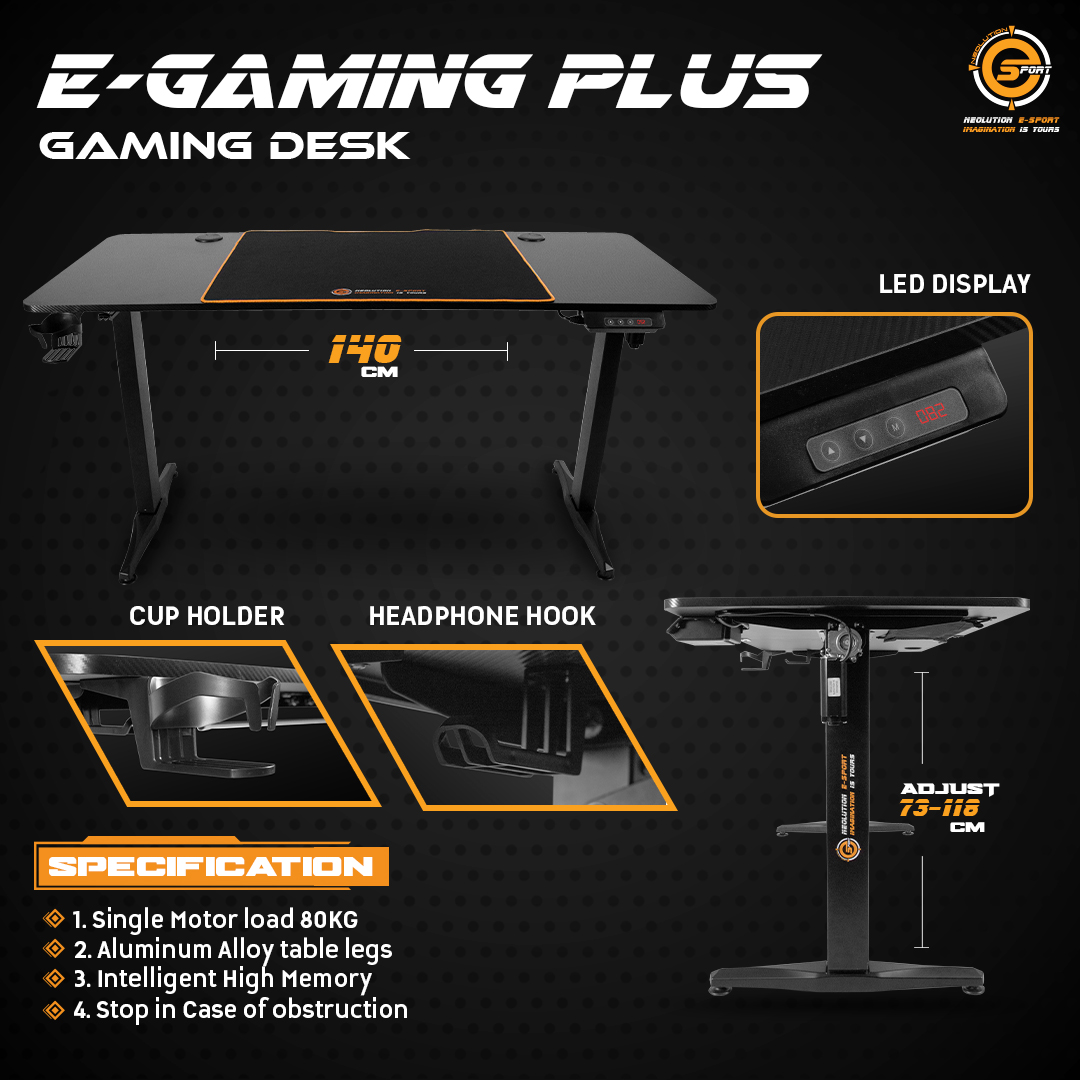 Neolution E-Sport Gaming Desk รุ่น E-Gaming Plus - Neolution E-Sport
